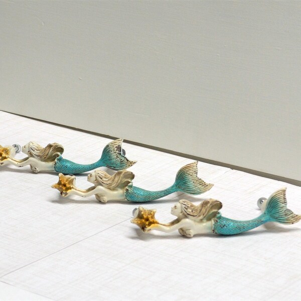 Mermaid Drawer Pull - Etsy