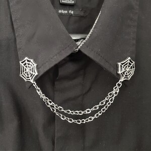 Spider Web Pin, Collar Brooch, Lapel Pins, Sweater Clips, Men's Jewelry ...