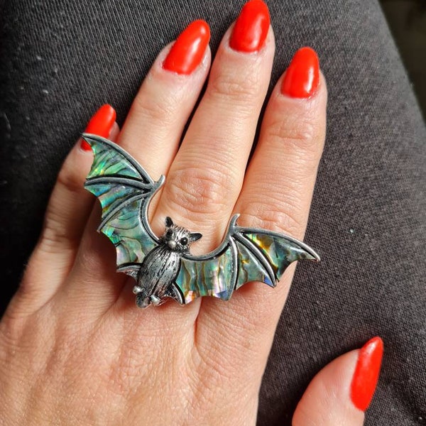 Bat Ring - Etsy