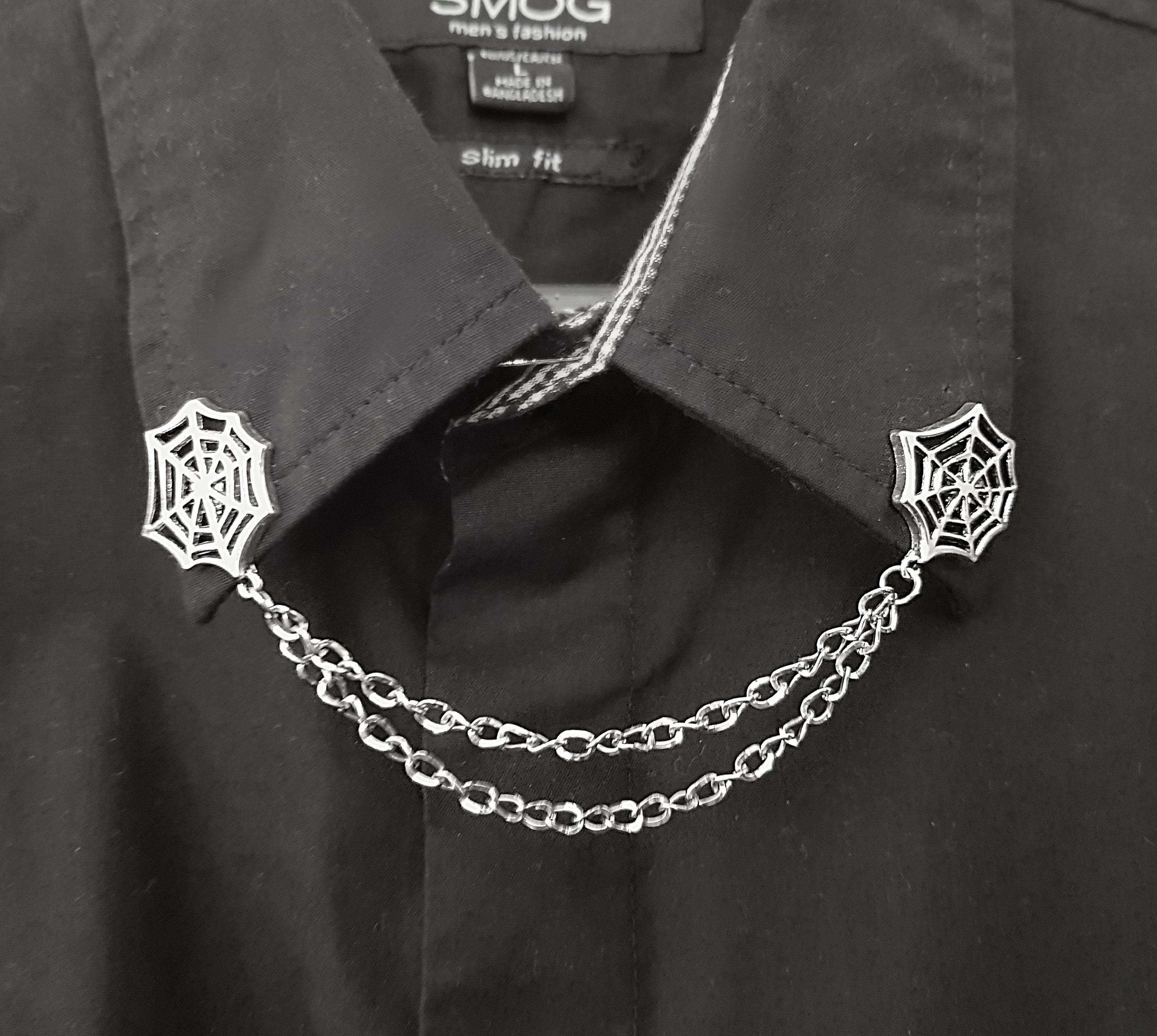 Spider Web Pin Collar Brooch Lapel Pins Sweater Clips | Etsy