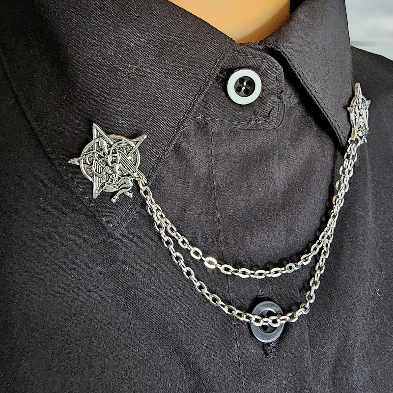 Pentagram Pin - Etsy