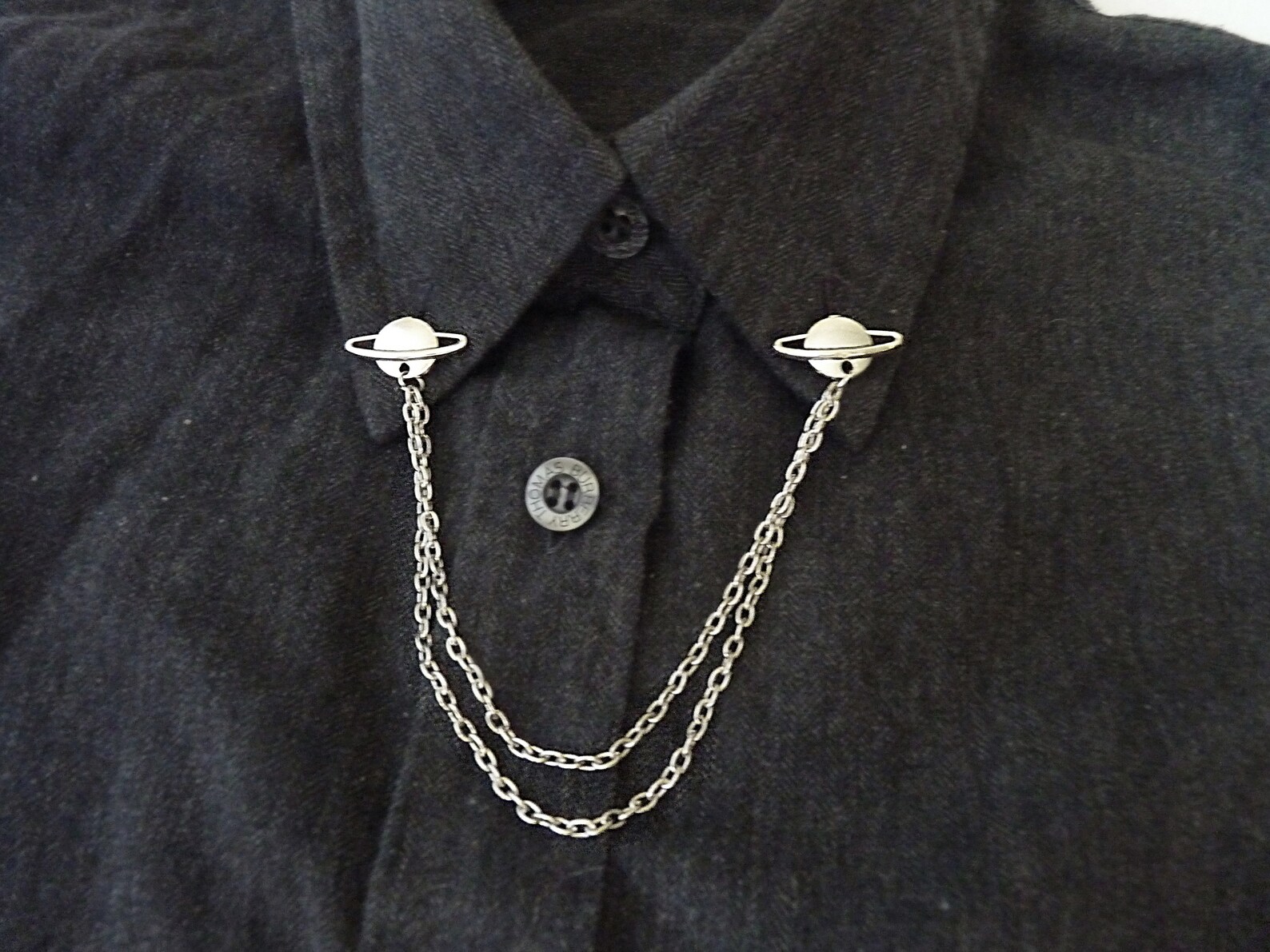 Saturn Pinback Button Space Pins for Collar Celestial - Etsy UK