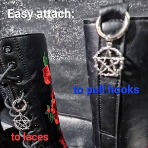 Pentagram Shoe Charms Clips Boots Charms High Shoes Pendant for Laces ...