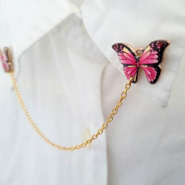Butterfly Collar Shirt - Etsy