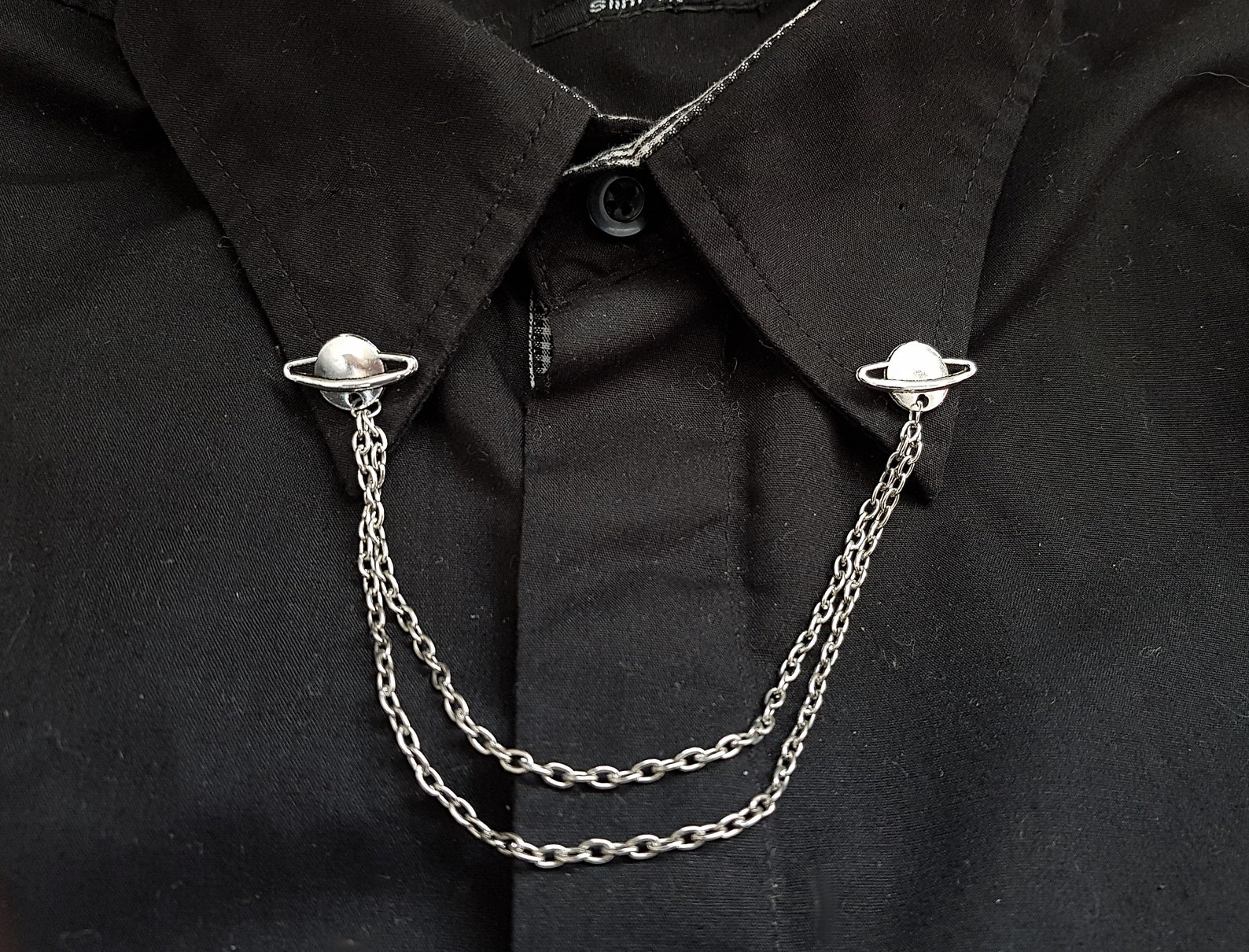 Saturn Pinback Button Space Pins for Collar Celestial - Etsy UK