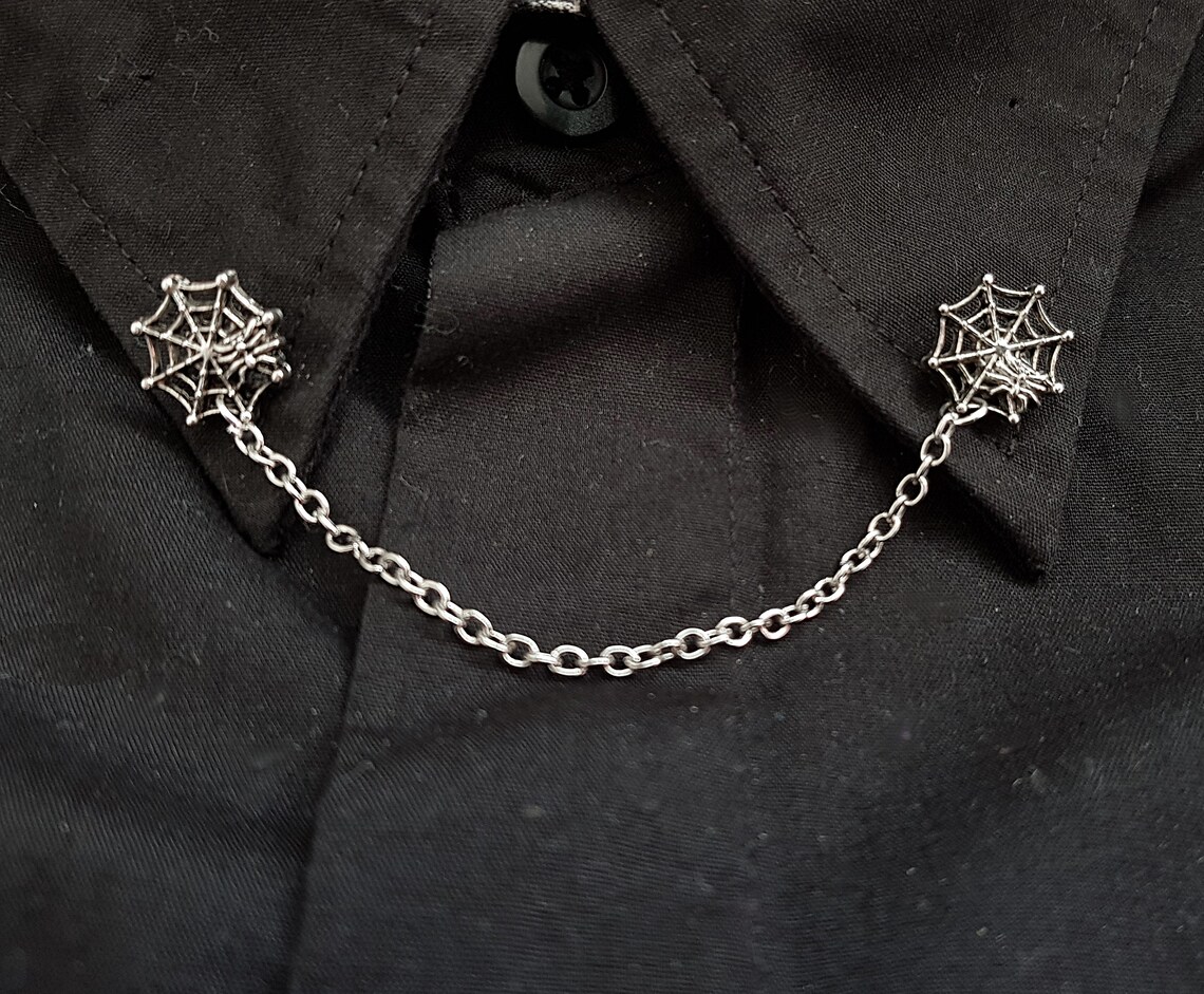 Spider Pins Collar Brooch Lapel Pins Sweater Clips | Etsy