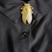 Gold Cicada Button Cover for Shirt Collar or Fake Cufflinks Brooch - Etsy