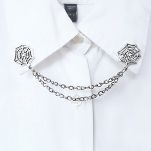Spider Web Pin, Collar Brooch, Lapel Pins, Sweater Clips, Men's Jewelry ...