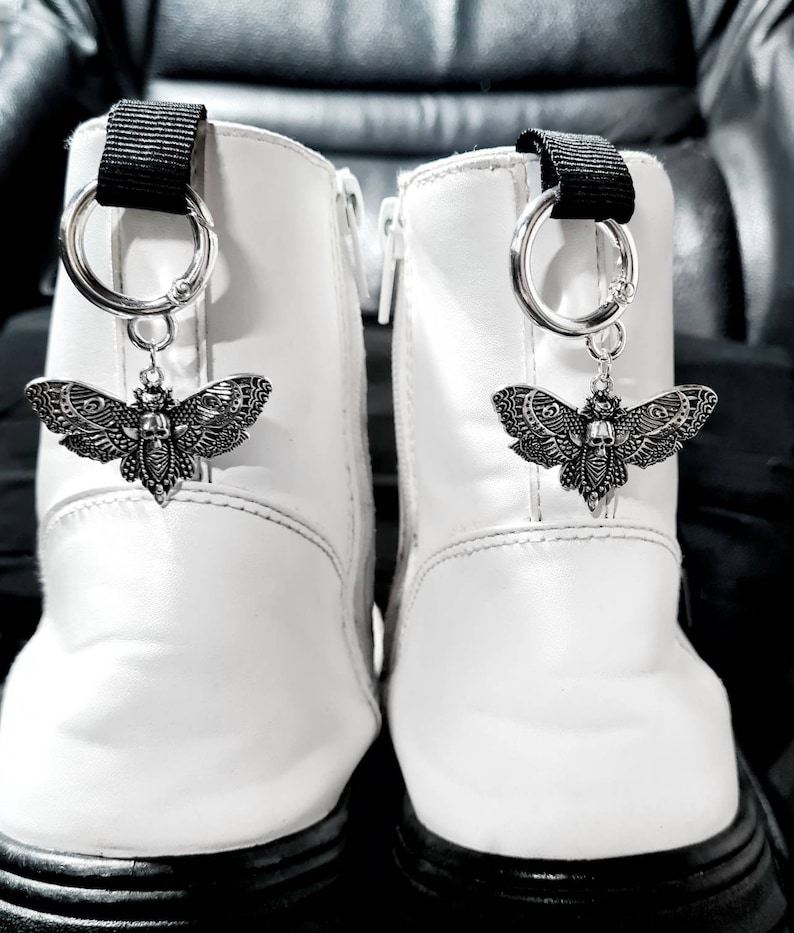 Charms for Shoes With Deadhead Moth Boots Charms High Shoes Pendant for ...