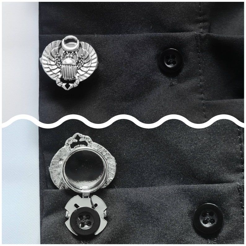 Scarab Beetle Button Cover Insect Slide on Decorative Button - Etsy