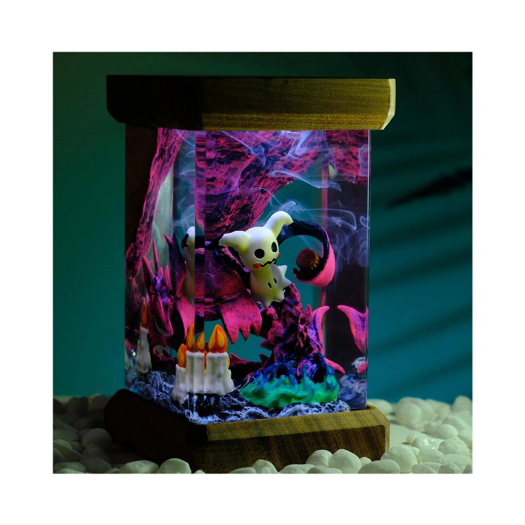 MIMIKYU Pokemon Resin Diorama Lamp, Custom Diorama Kit, Pokemon Gifts ...