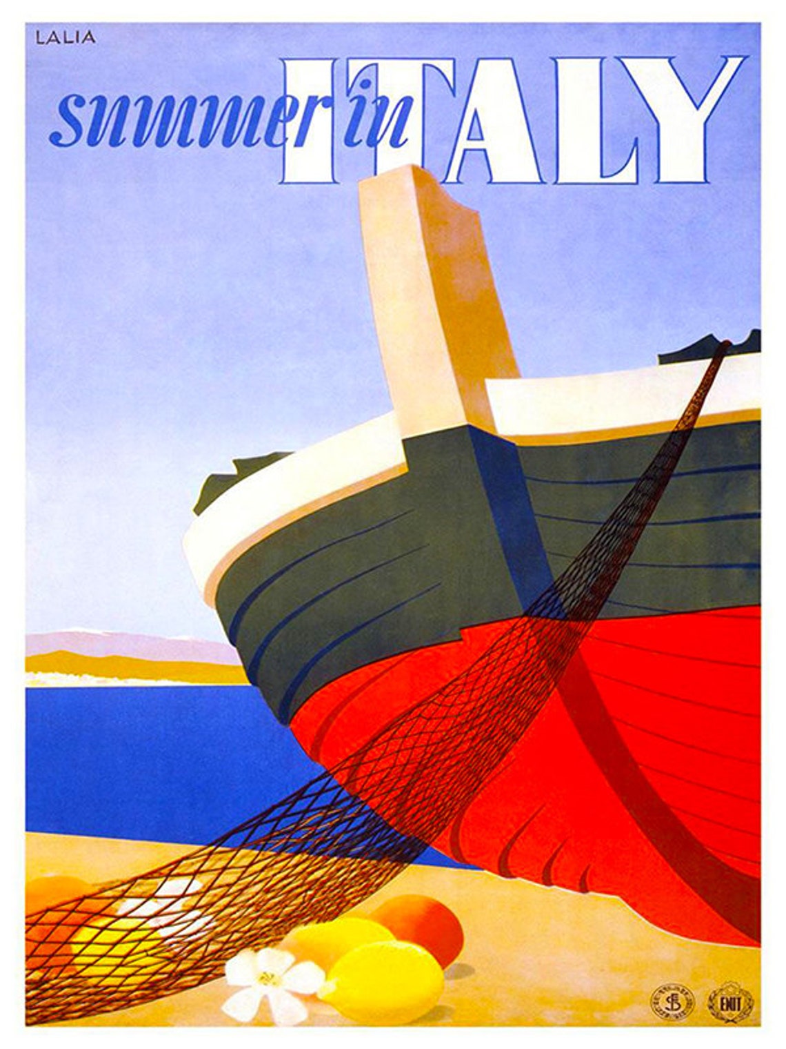 Italian Travel Poster Italy Art Print Retro (TR119) - Etsy