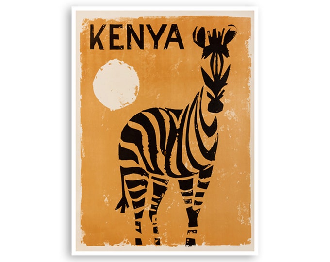 Kenya Poster, Wildlife Poster, Africa Poster, African Print, Kenya Wall ...