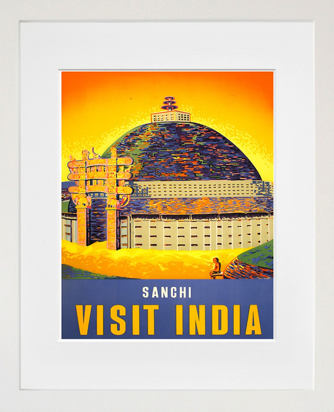 Sanchi Travel Poster Visit India Art Print (zt605)a - Etsy