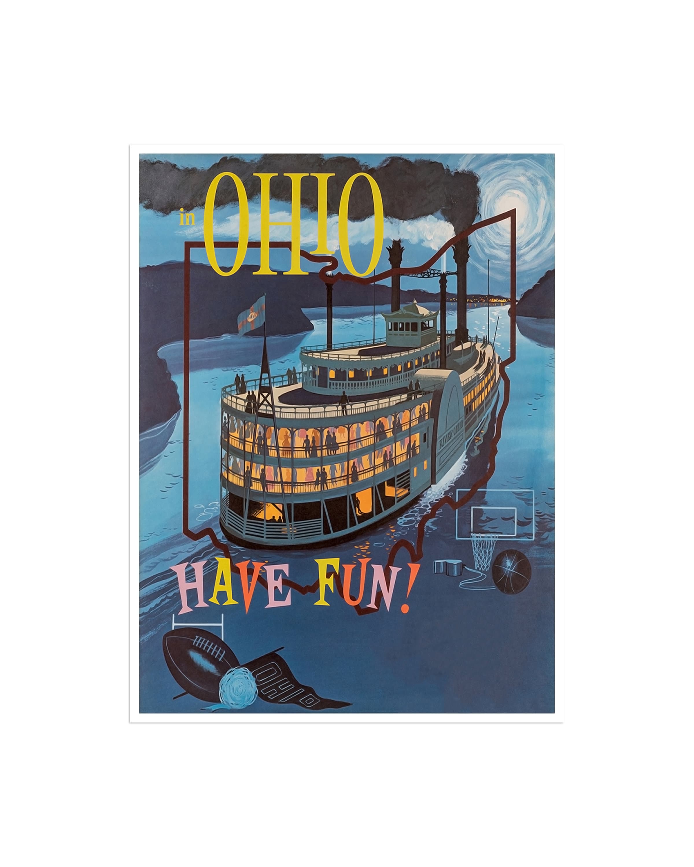 Ohio Travel Poster Art Print Home Decor XR2442 - Etsy Australia