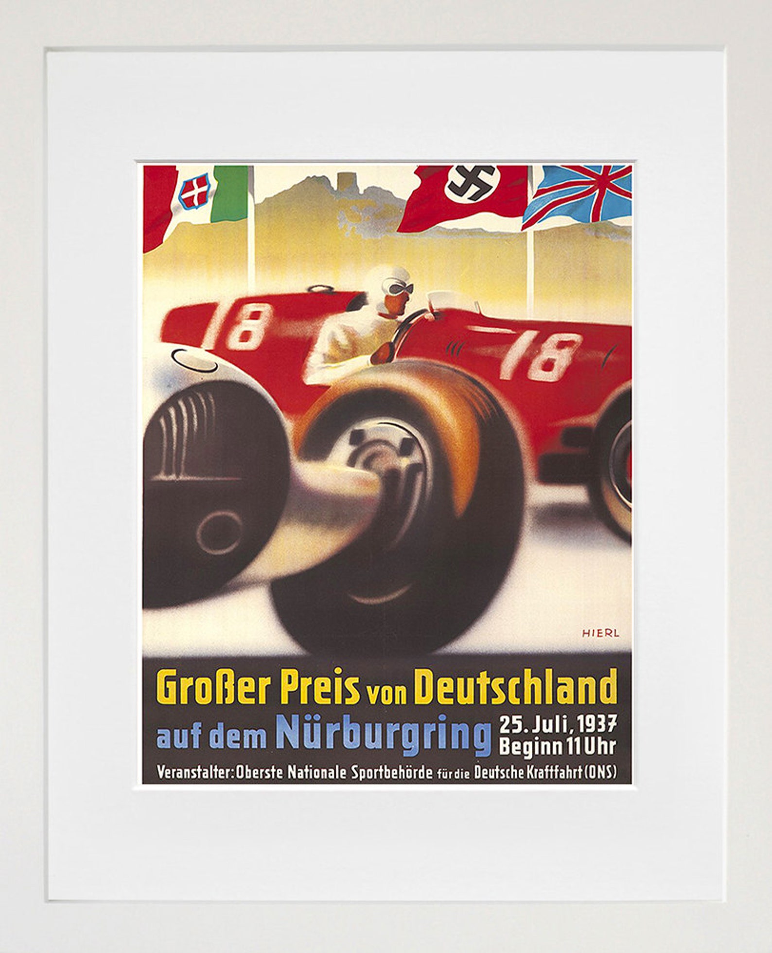 German Racing Art Travel Poster Print Wall Decor XR123 - Etsy