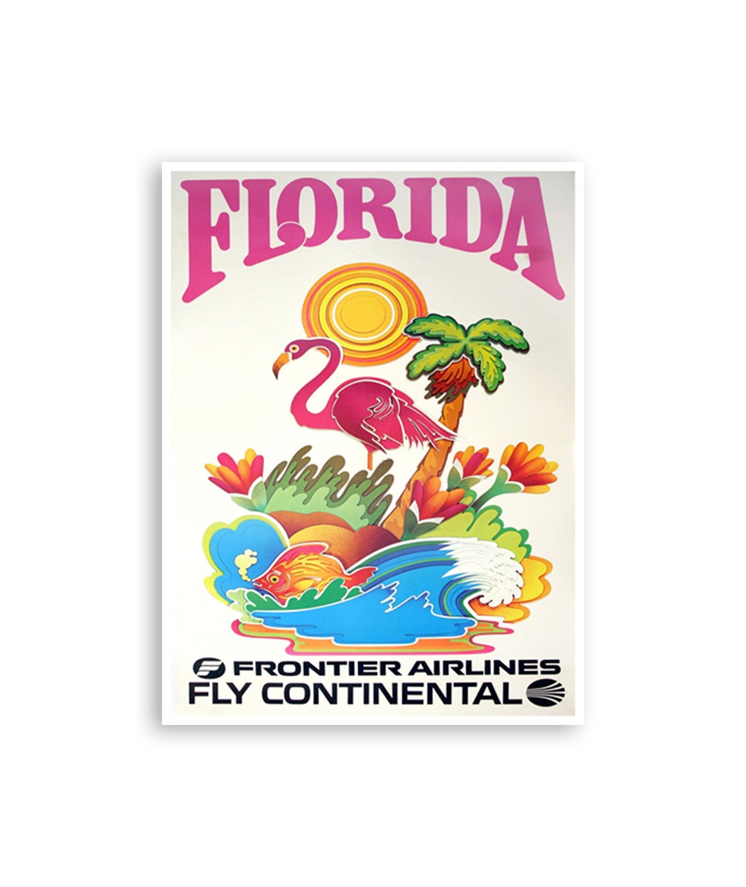 Florida Travel Poster Art Wall Decor Retro Print (XR3061) - Etsy