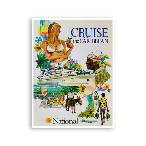 Caribbean Travel Poster Wall Art Print Home Decor ZT611 | Etsy