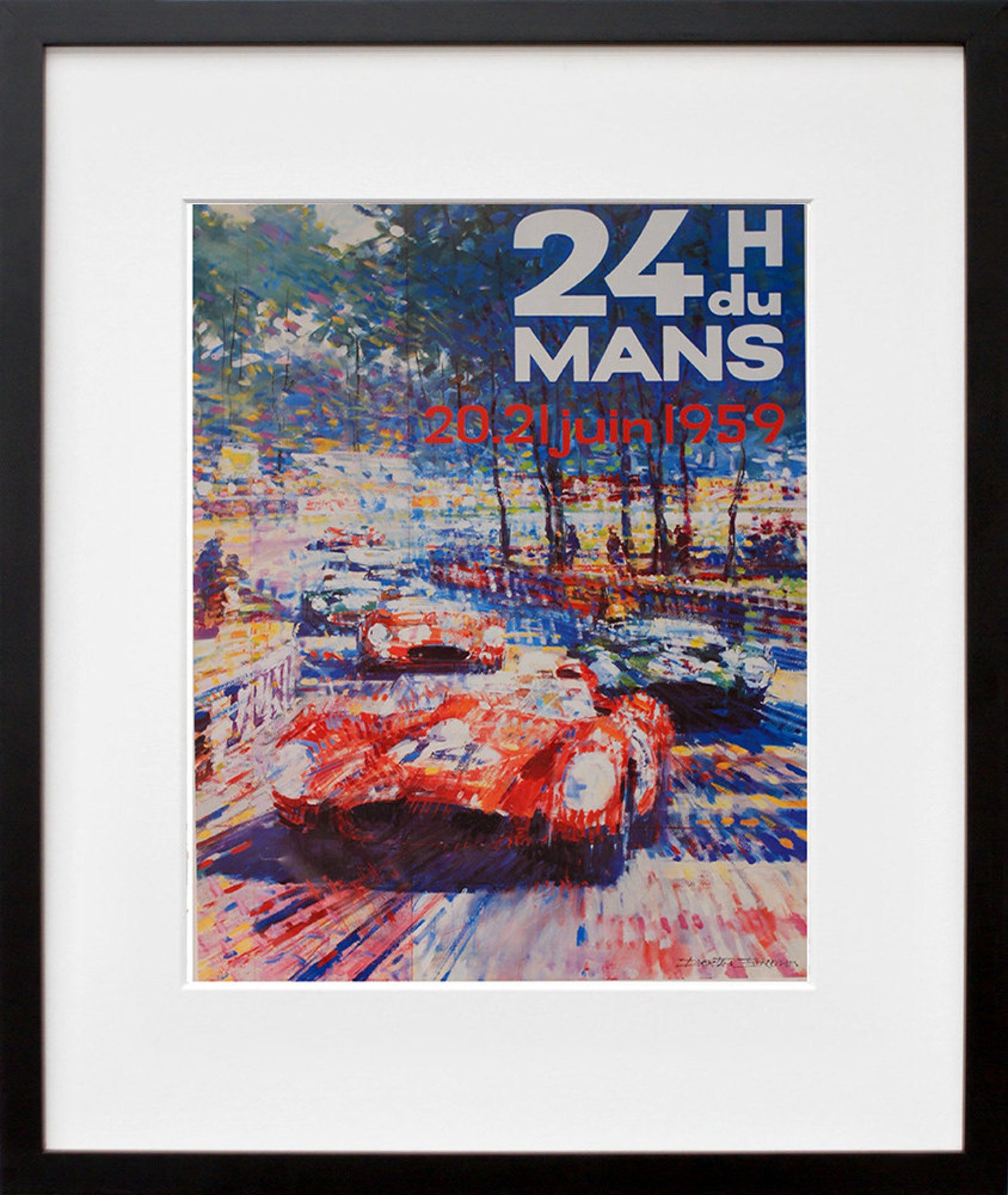 Auto Racing Art Poster Print Race Car Home Decor XR202 | Etsy