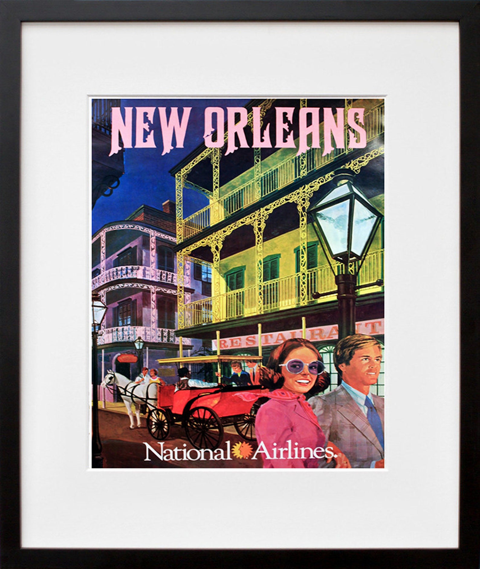 New Orleans Travel Poster Wall Art Print Home Decor ZT608 - Etsy