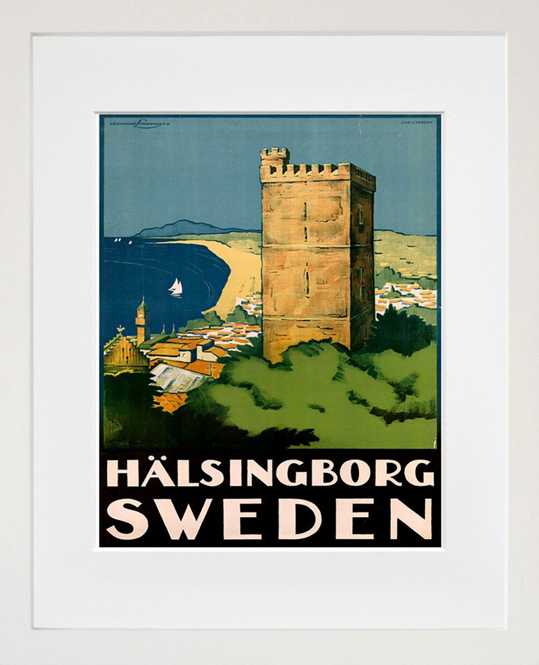 Sweden Art Vintage Travel Poster Print Home Swedish Wall Decor - Etsy