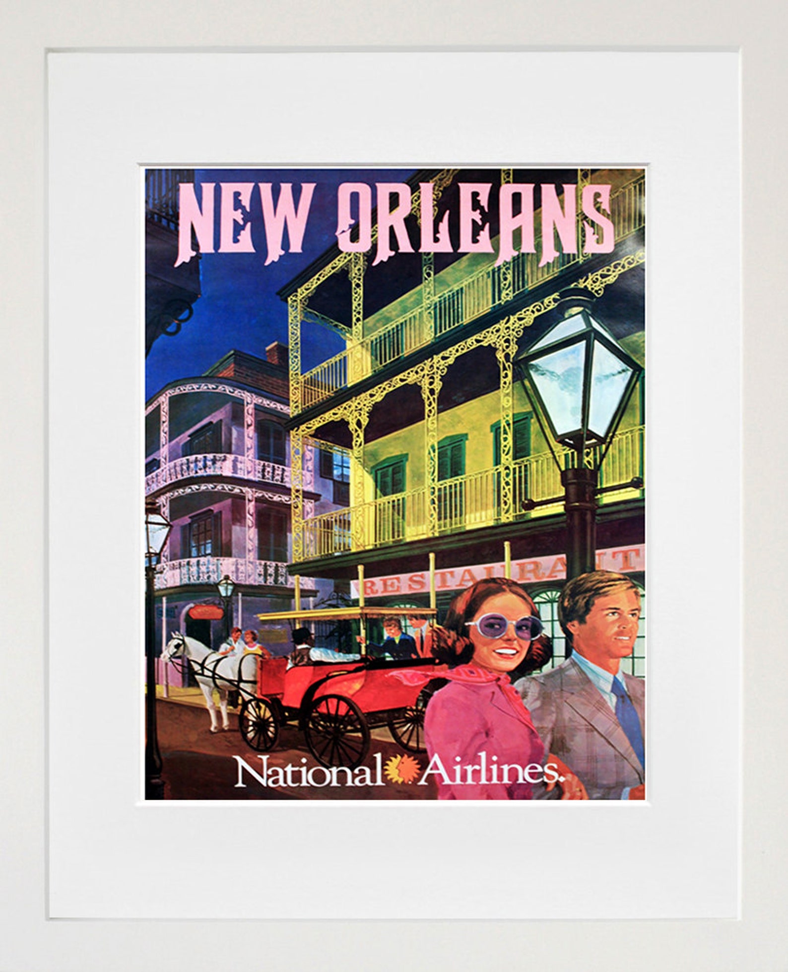 New Orleans Travel Poster Wall Art Print Home Decor ZT608 - Etsy