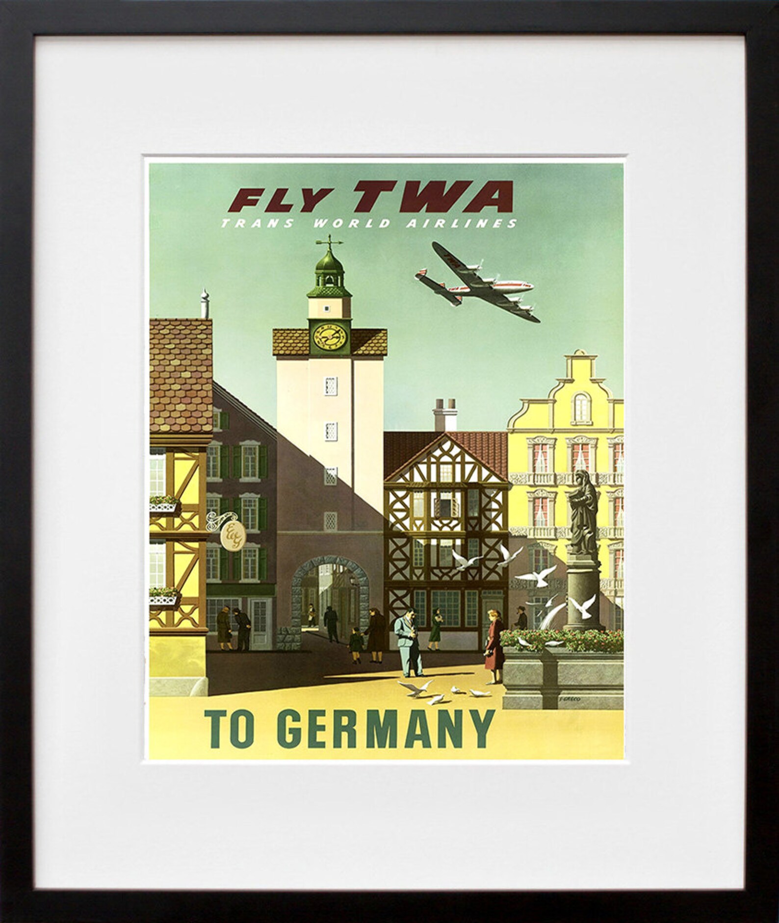 Travel Poster Germany Art Print Vintage German Home Decor - Etsy