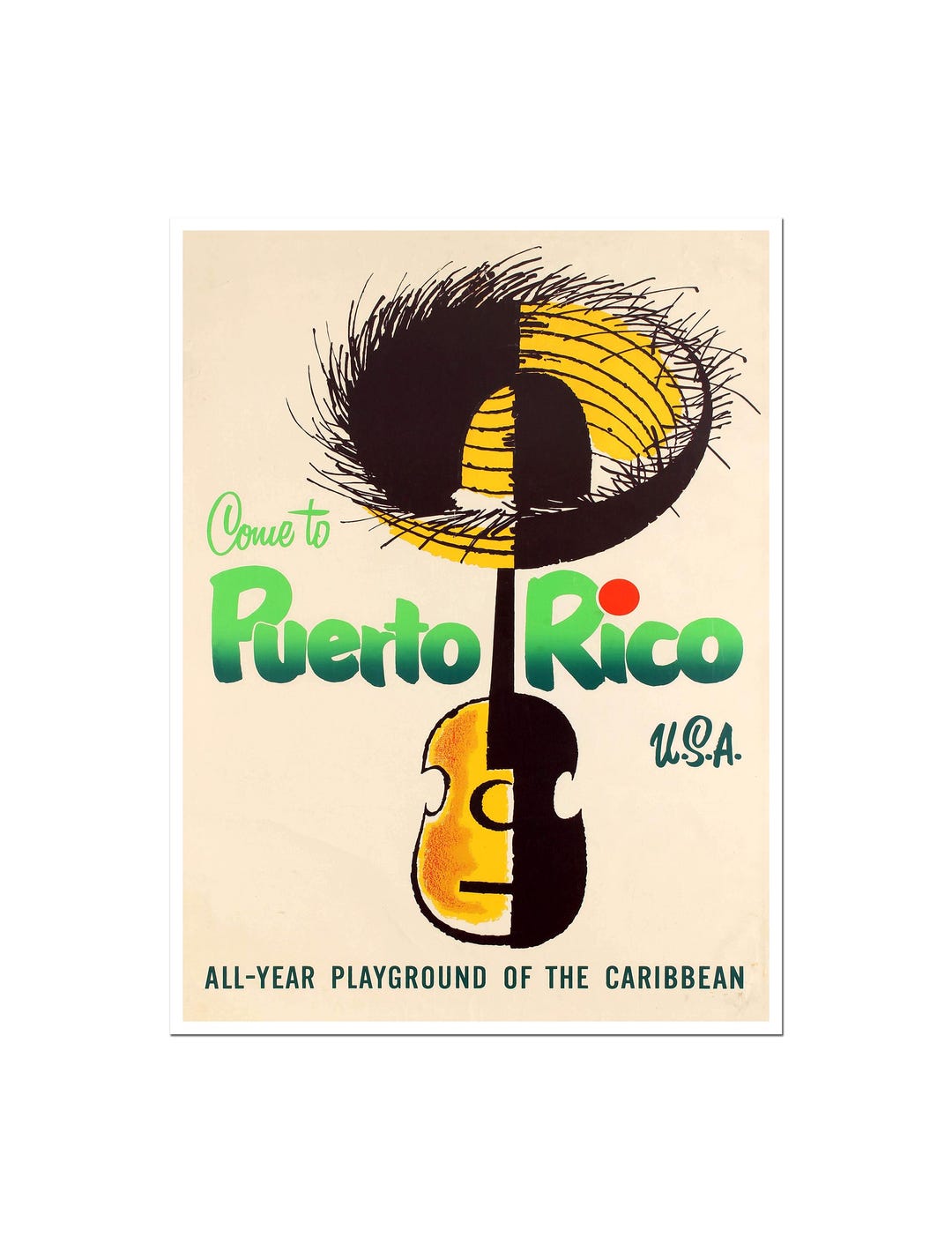 Puerto Rico Art Travel Poster Home Decor Wall Print (XR1307) - Etsy
