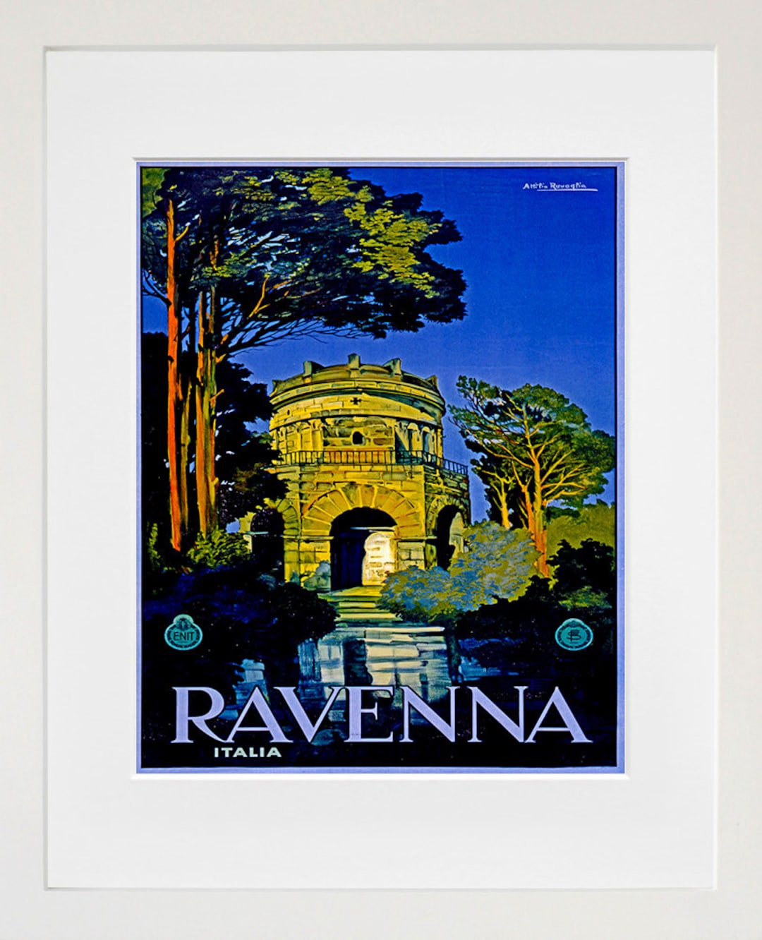 Art Italy Travel Poster Ravenna Vintage Print ZT159 - Etsy