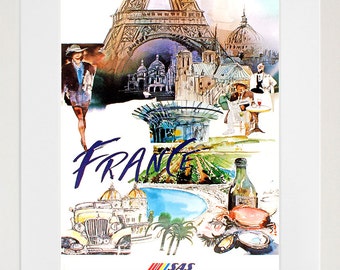 French Breakfast Food Poster Art Poster French Print France - Etsy