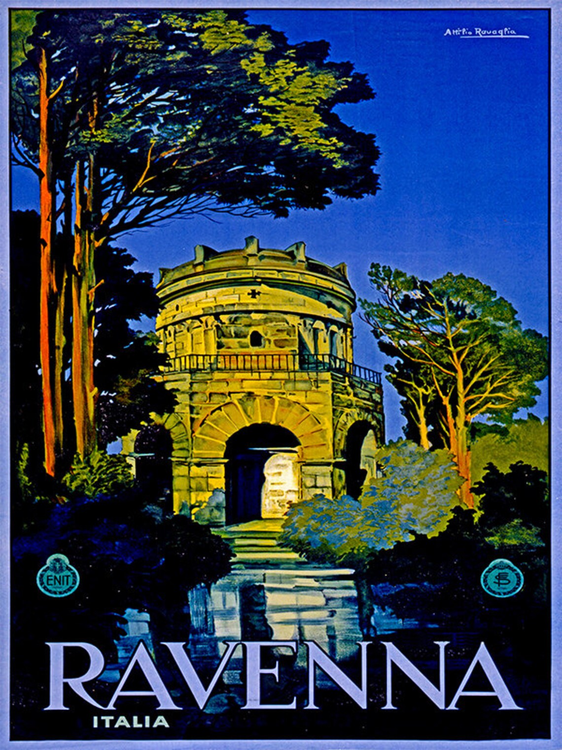 Art Italy Travel Poster Ravenna Vintage Print ZT159 - Etsy