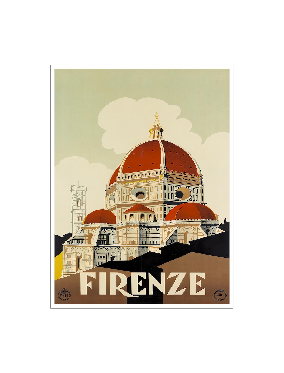 Florence Italy Art Firenze Travel Poster Italian Tourism Print (tr34)a ...
