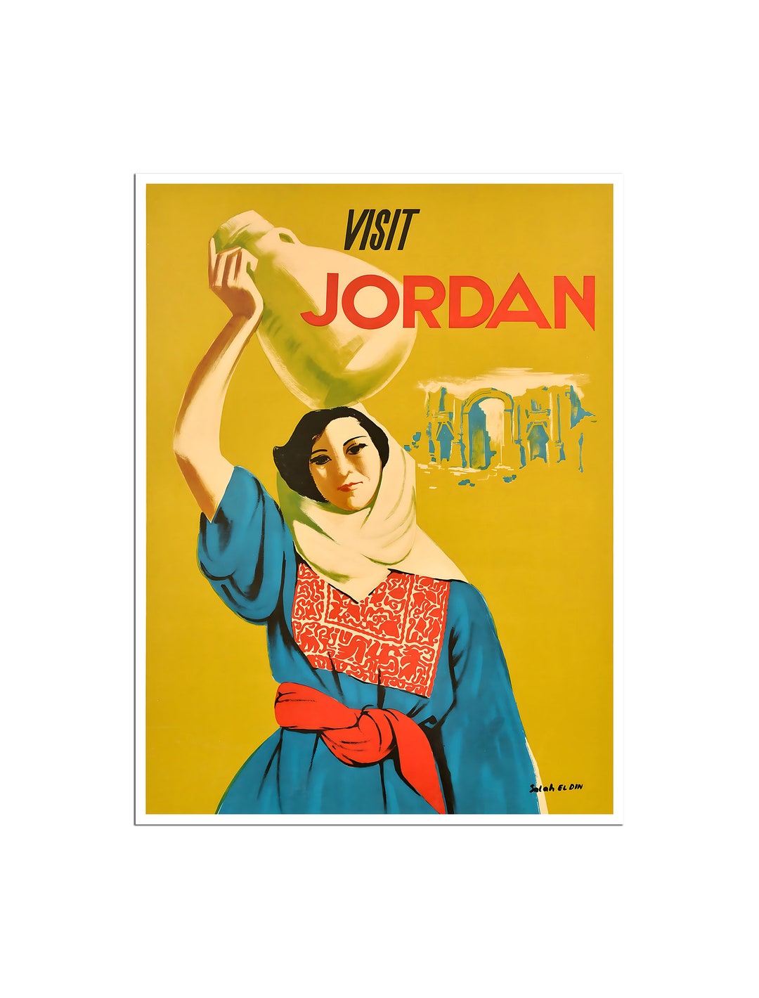 Jordan Travel Poster Asia Souvenir Print Wall Art (XR4799) - Etsy