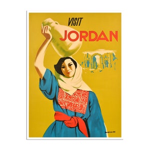 Jordan Travel Poster Asia Souvenir Print Wall Art (XR4799) - Etsy
