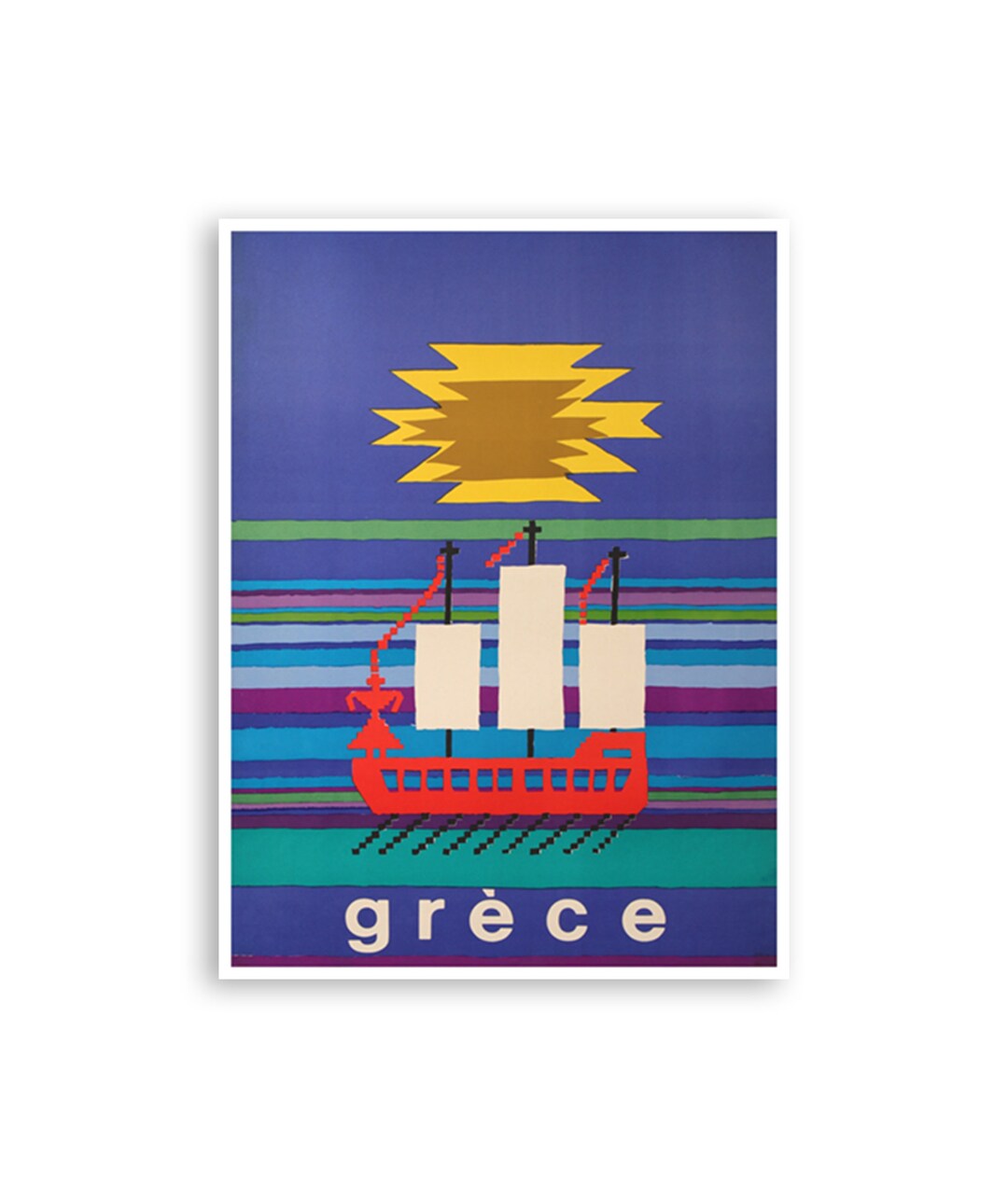 Greece Art Greek Travel Poster Print (xr3482)a - Etsy