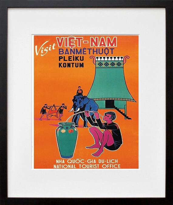 Vietnam Travel Poster Gift Art Sign Wall Decor Print XR1448 - Etsy