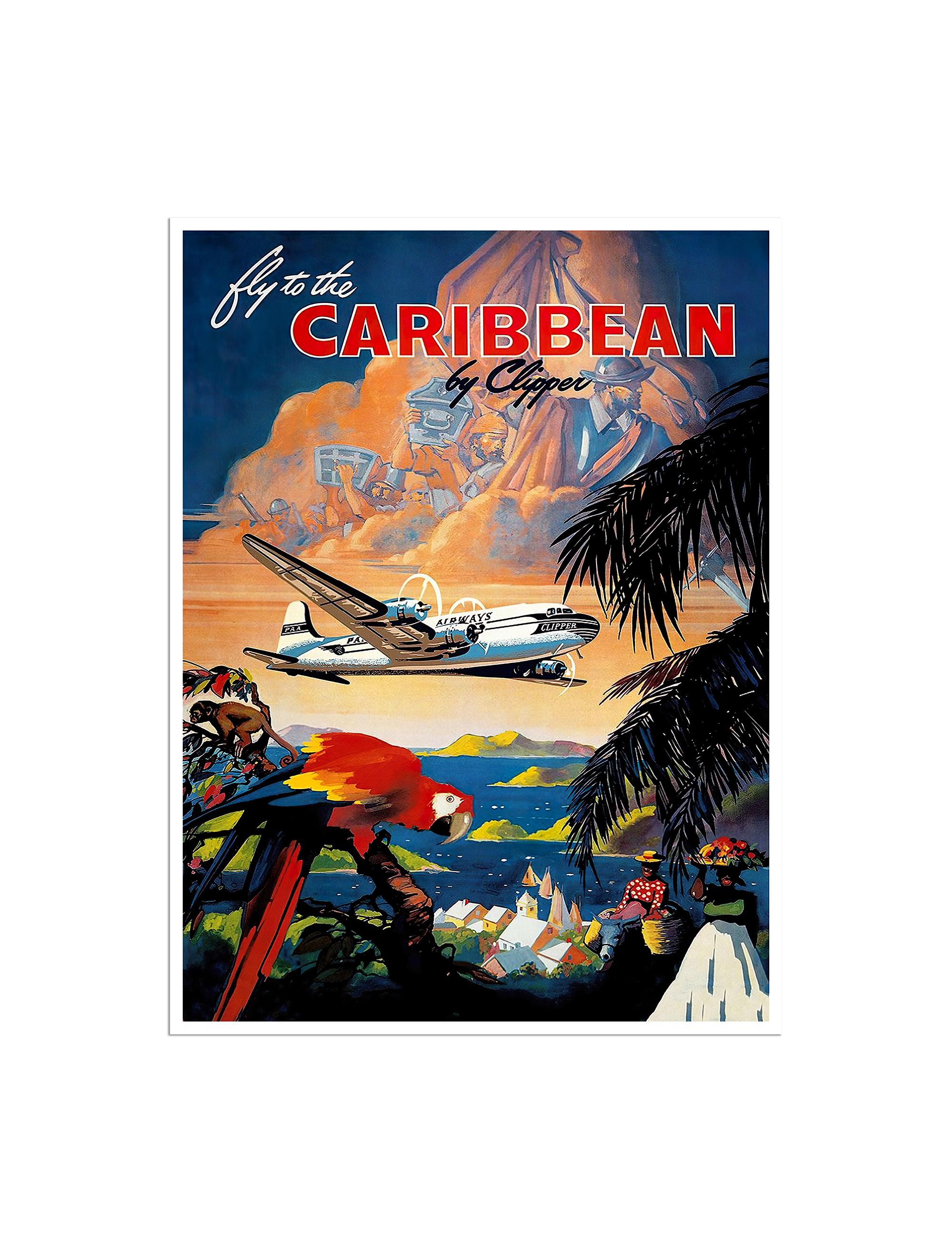 Caribbean Travel Poster Wall Art Print Home Decor (ZT611) - Etsy