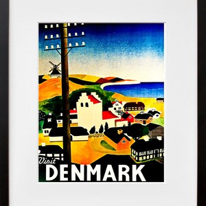 Denmark Travel Poster Home Decor Wall Art Print ZT498 | Etsy
