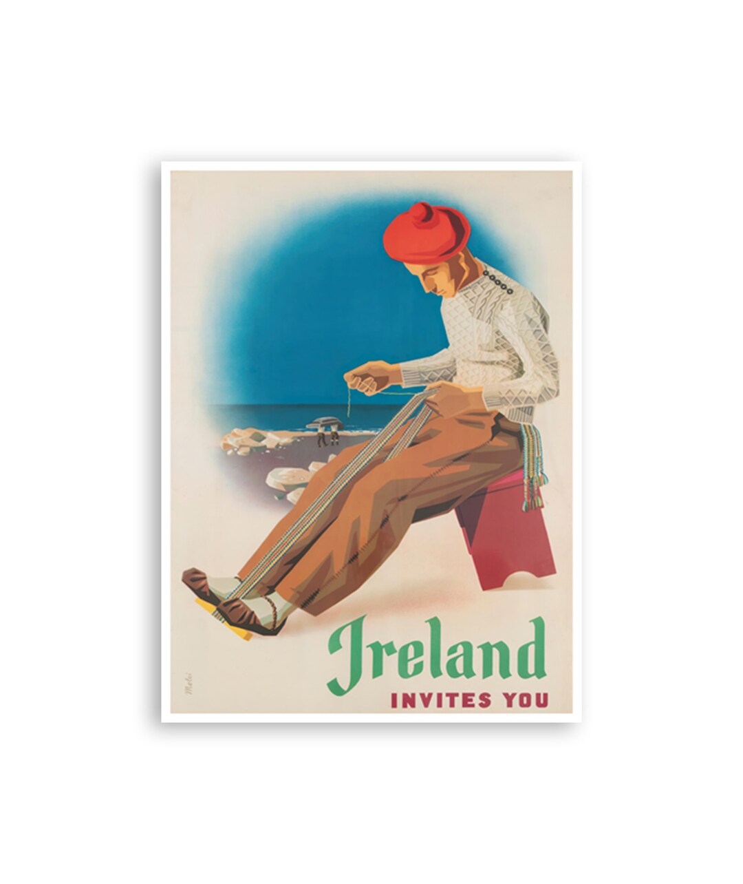 Irish Art Ireland Travel Poster Print for Irish Person (xr4115)a - Etsy