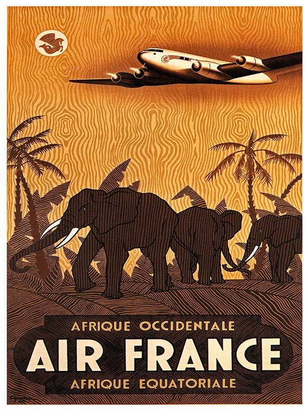 Travel Poster Africa Art Print ZT8 - Etsy