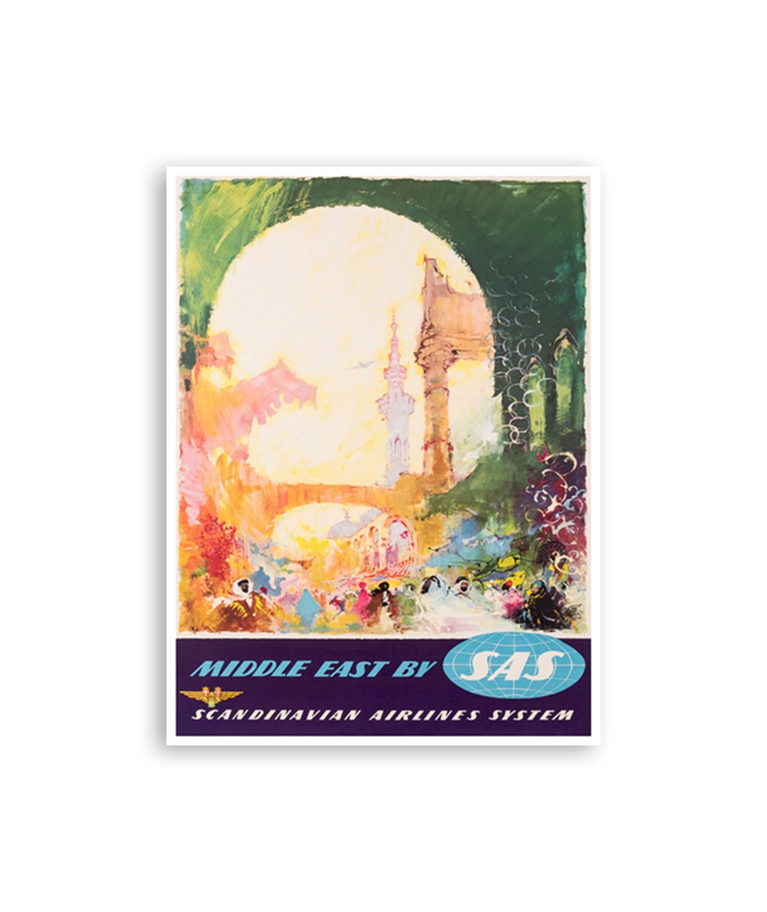 Middle East Art SAS Travel Poster Middle Eastern Print (xr3089)a - Etsy
