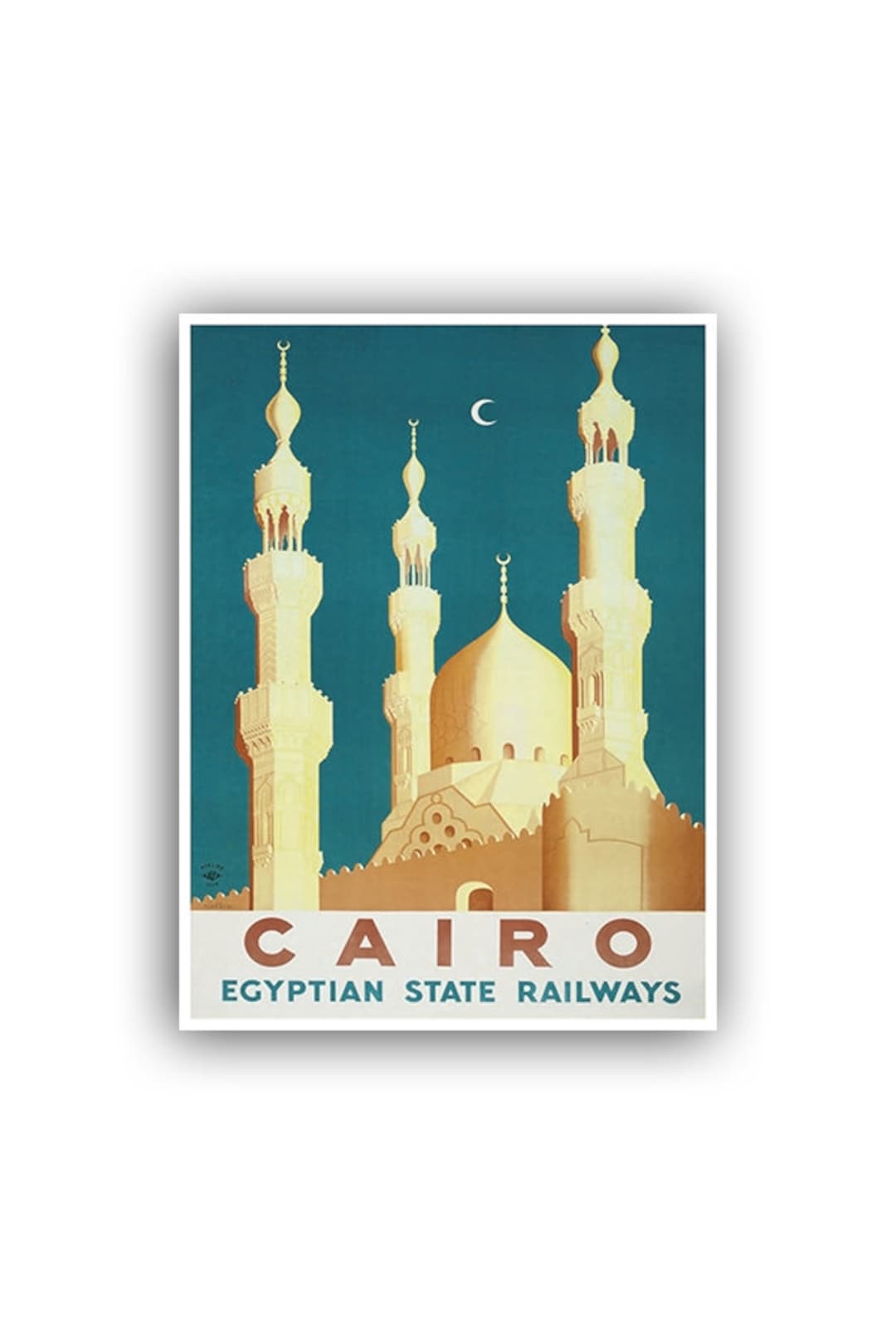 Kairo Ägypten Kunstdruck Reise Poster Ägyptische Wohnkultur Geschenk ...