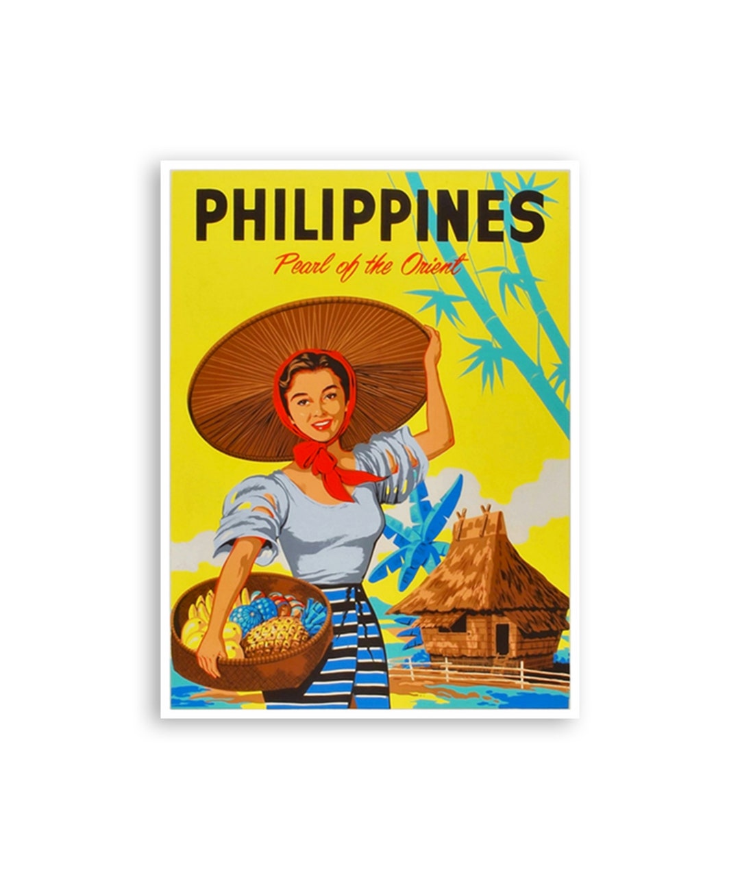 Philippines Travel Poster Filipino Art Print (xr3873)a - Etsy