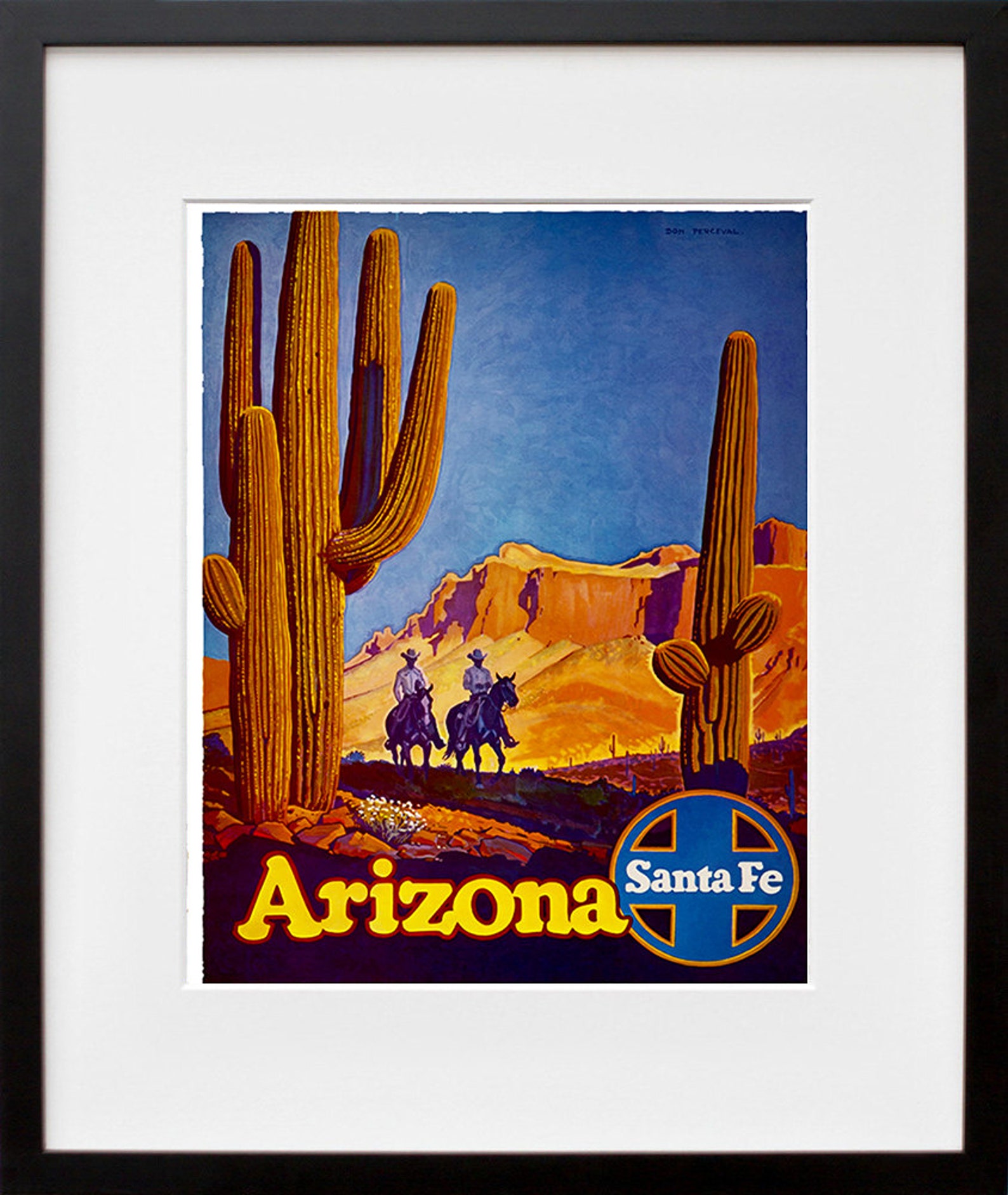 Arizona Art Print Travel Poster Western Home Decor ZT334 - Etsy