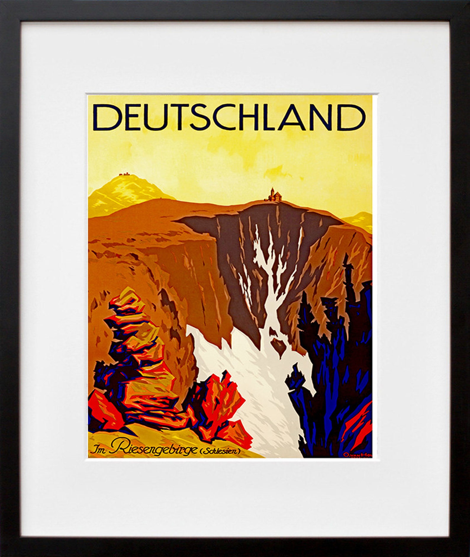 Germany Travel Art Print German Home Decor ZT306 - Etsy