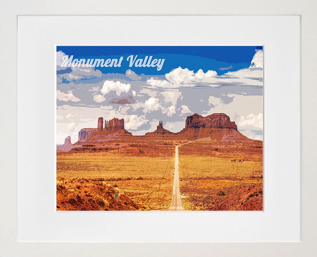 Monument Valley Poster Travel Art Print Home Decor ZB18 - Etsy
