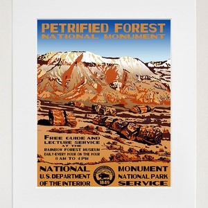 Travel Art Print National Park Petrified Forest Advertising Poster TR31 ...