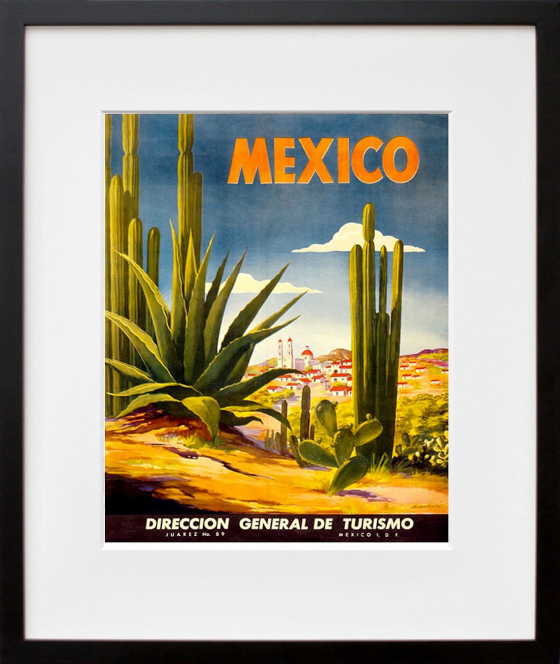 Mexico Travel Poster Mexican Art Print Retro TR116 - Etsy