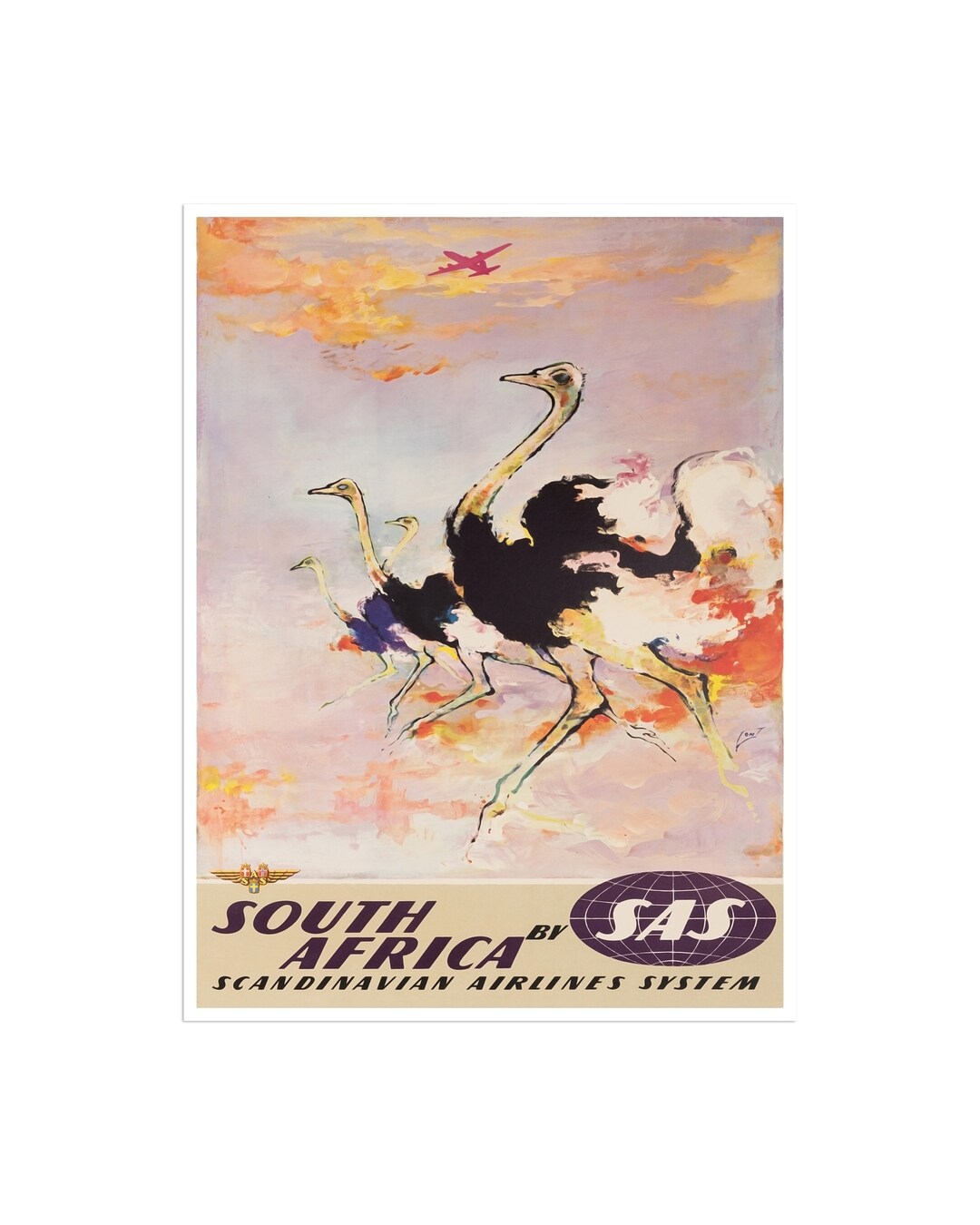 Travel Poster South Africa Art Print Vintage African Home Decor (XR2039 ...