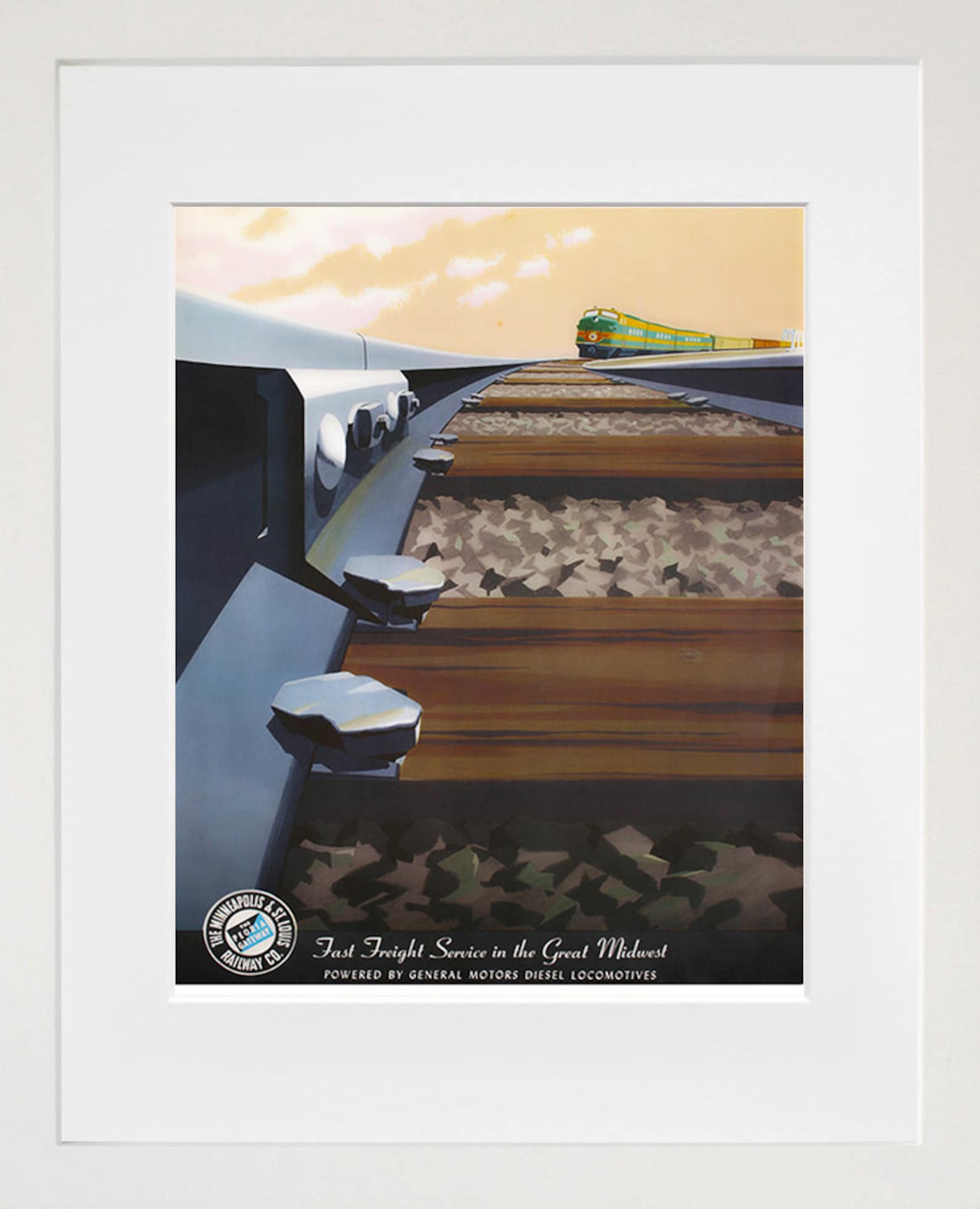 Locomotive Travel Poster Railroad Art Train Print TR67 - Etsy